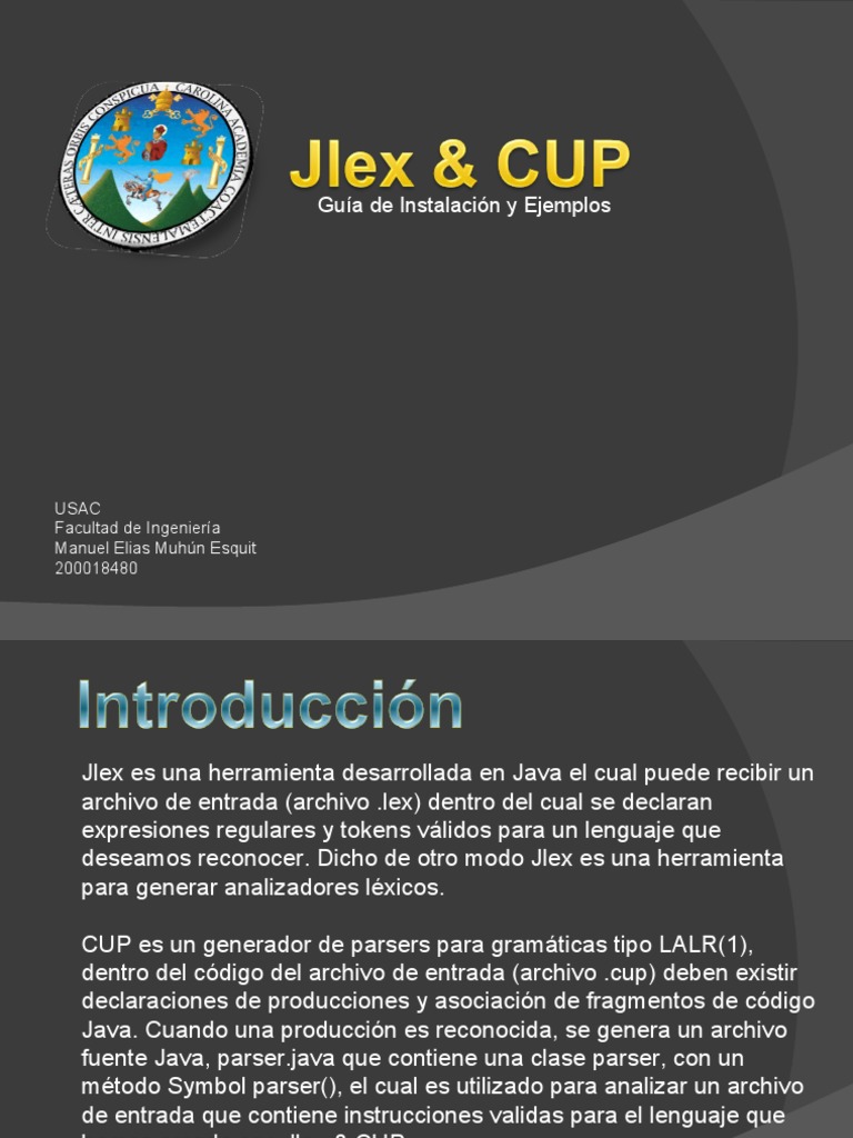 Instalación de Jlex y CUP en Java | PDF
