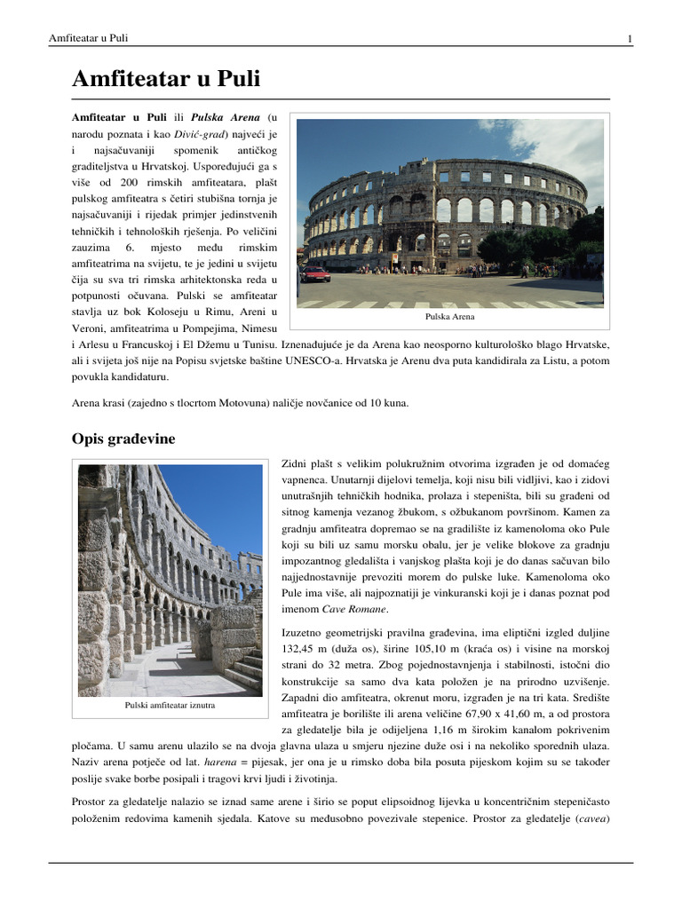 Amfiteatar U Puli | PDF