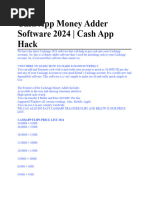2024 Latest Cashapp Method 1-2 | PDF | Software | Cyberspace