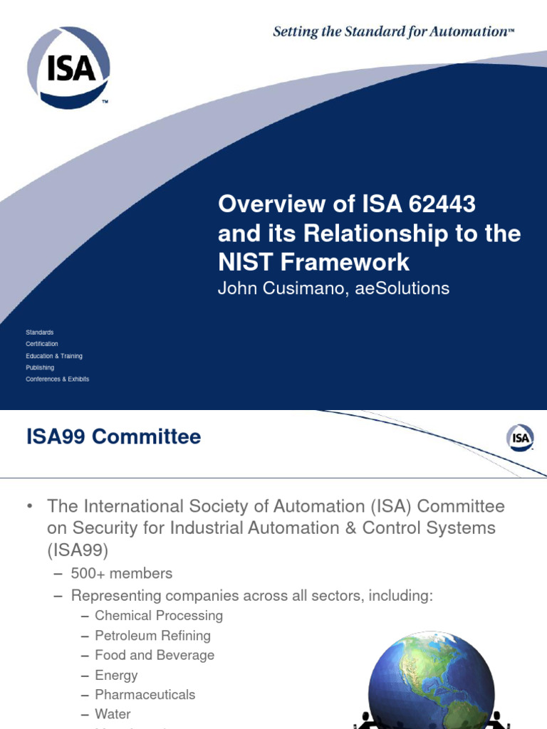 ISA NIST Framework | PDF | Access Control | Security