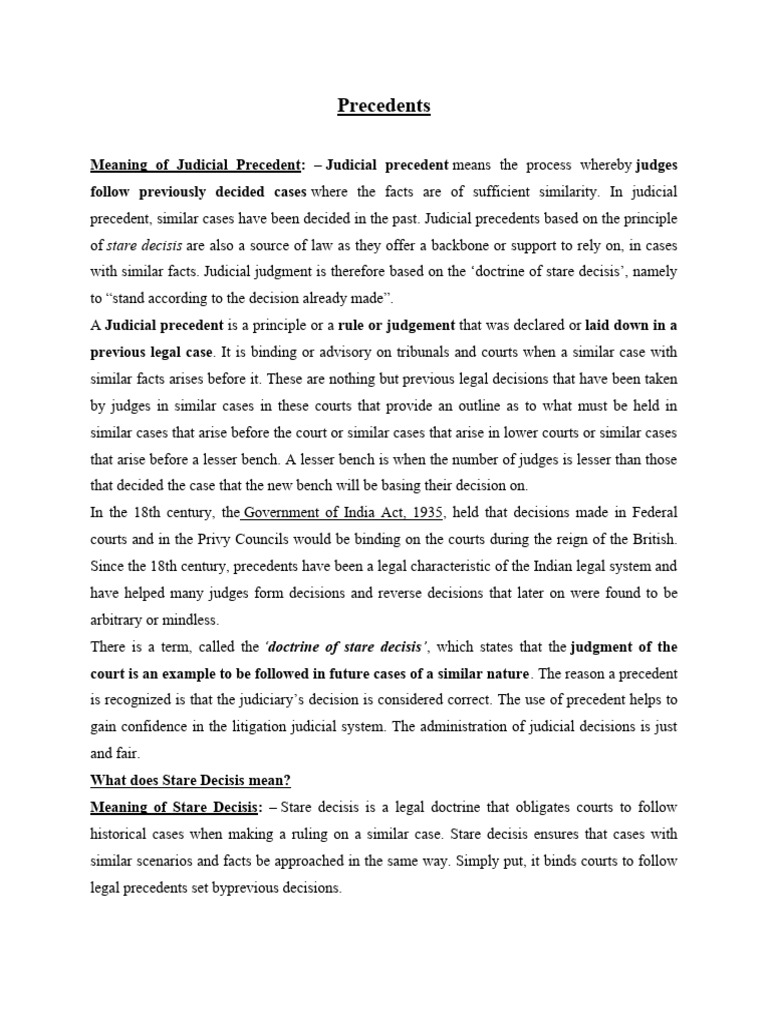 Precedents 3 | PDF | Precedent | Case Law