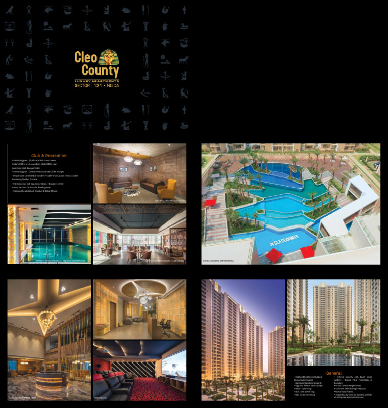 Cleo County Sector 121 Amenities Overview | PDF