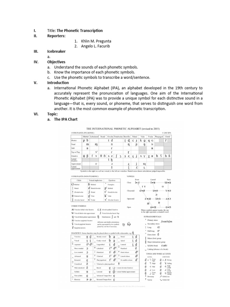 Phonetic Transcription Guide | PDF | Phoneme | Phonetics