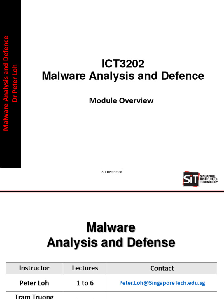 Module Introduction 1 Ay2023 T1 Pdf Malware Computer Virus 