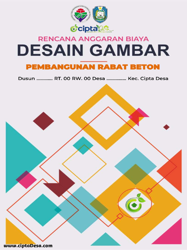 RAB Dan Gambar Desain Rabat Beton | PDF
