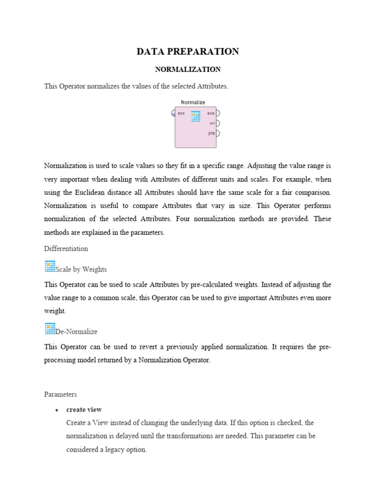 Rapid Miner - Data Preparation | Download Free PDF | Statistical Analysis | Teaching Mathematics