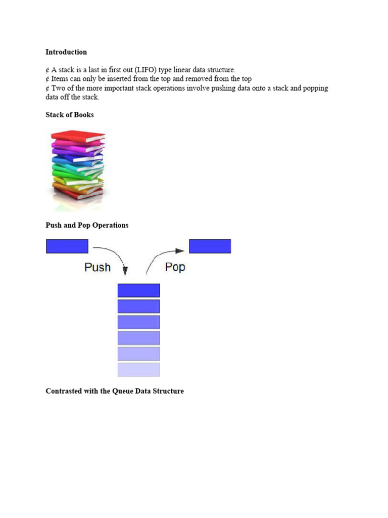 Introduction to stack | PDF | Information Technology | Computer Engineering