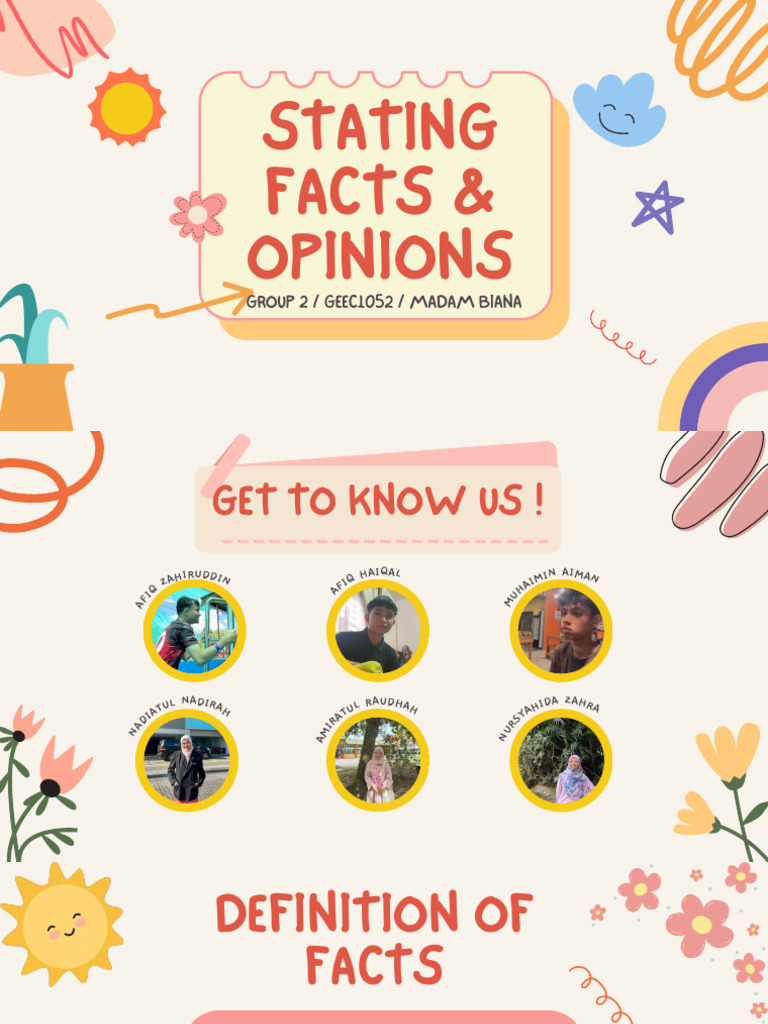 STATING FACTS AND OPINIONS | PDF