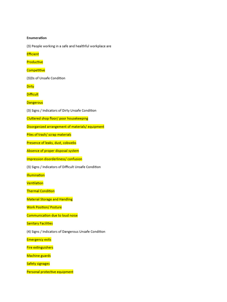 OSH EXAMINATION | PDF | Occupational Safety And Health | Personal ...