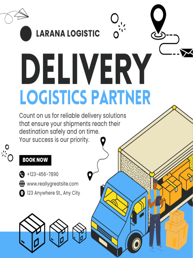 Blue and White Illustration Logistics Partner LinkedIn Post | PDF