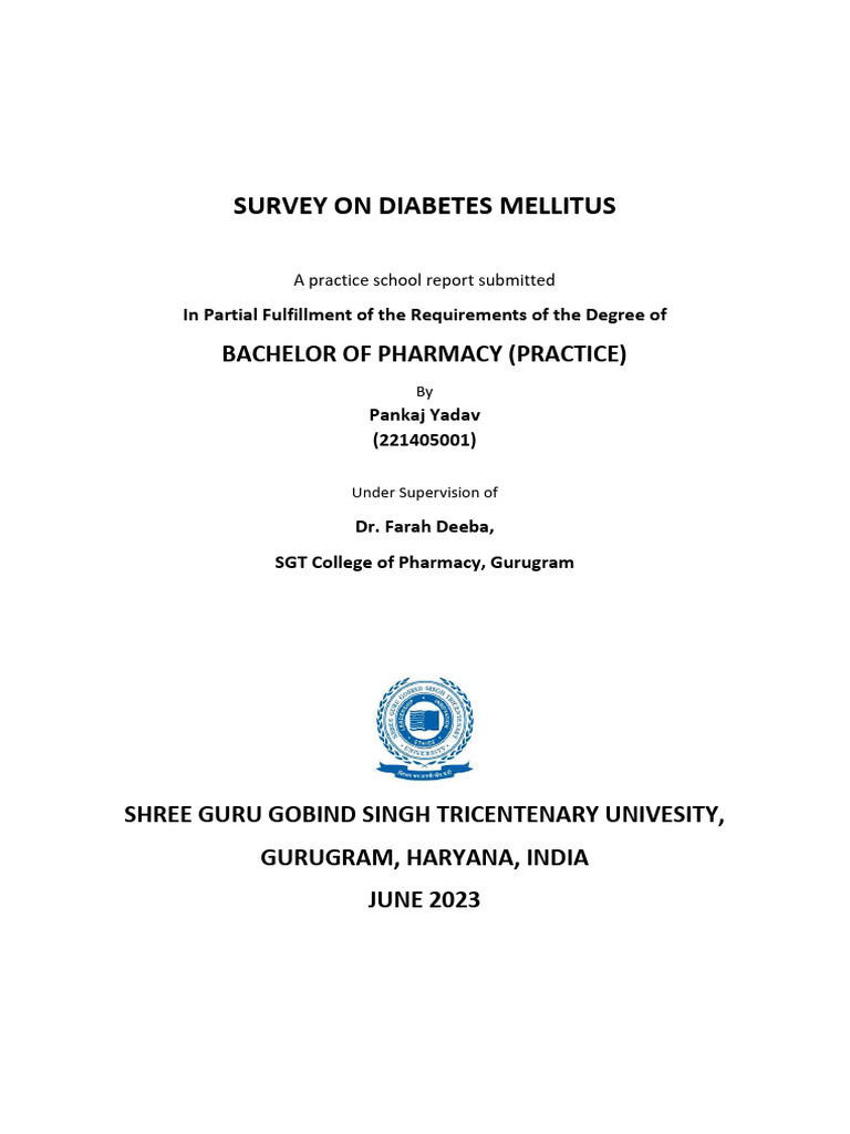 Diabetes Assignment | PDF | Diabetes | Prediabetes