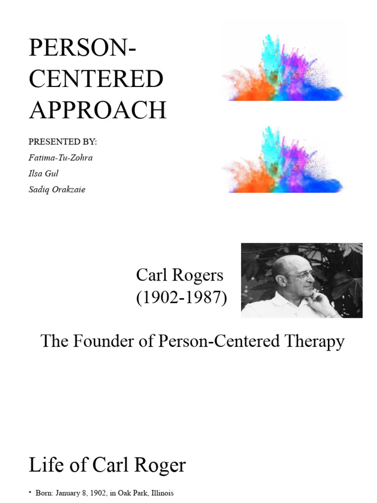 4 Person centered Therapy | PDF | Psychotherapy | Humanistic Psychology