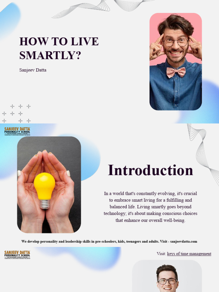 How To Live Smartly? | PDF | Adolescence | Leadership