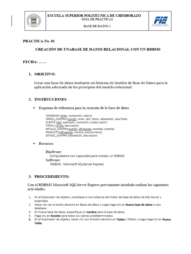 Guia BD1 Prctca1 | PDF