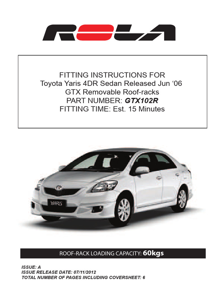 GTX102R | PDF | Screw | Trunk (Car)