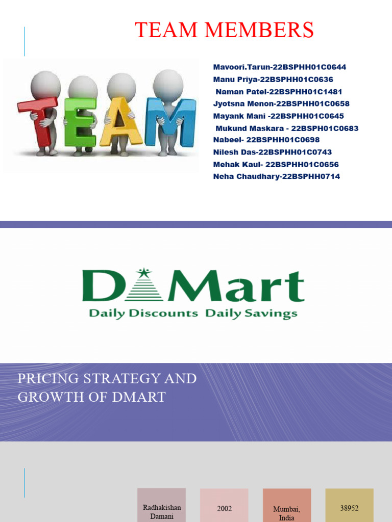 Pricing Strategy and Growth of Dmart - Project (1) Updated | PDF ...