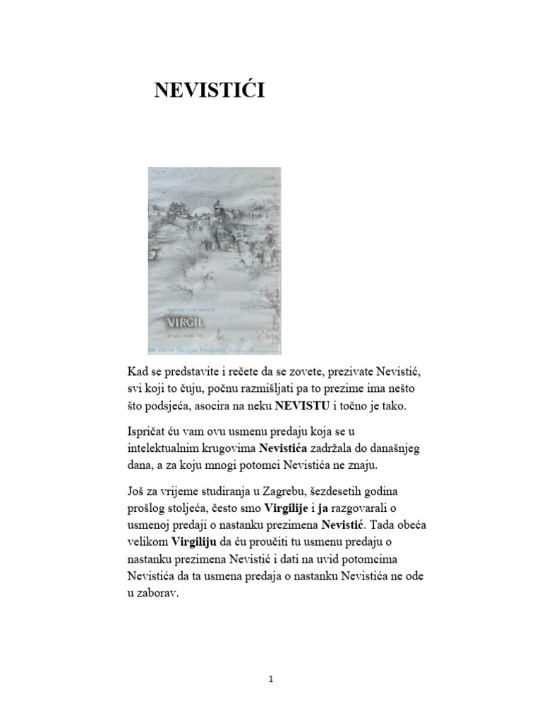 Nevistići - Prezime | PDF