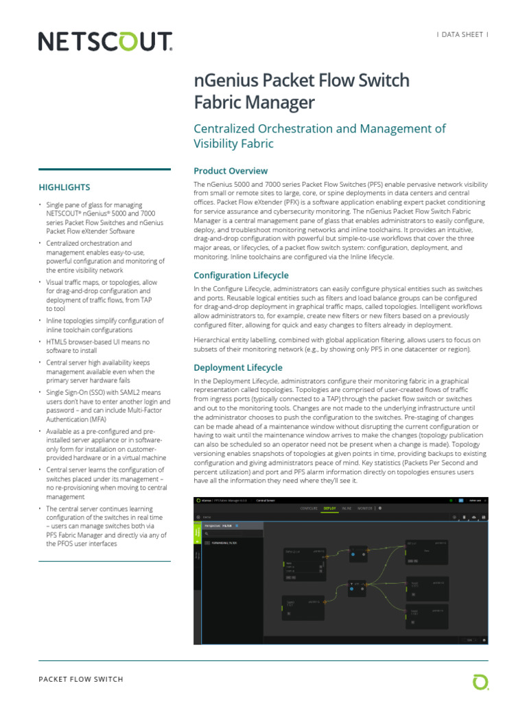 Ngenius Pfs Fabric Manager | PDF | Network Topology | Network Switch