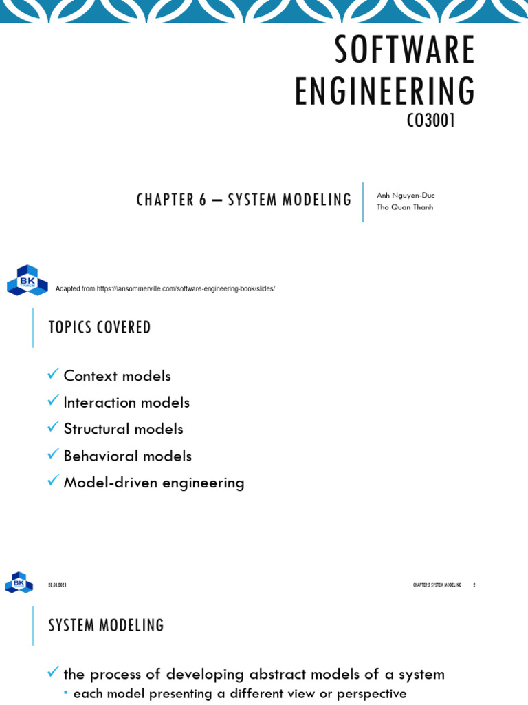 06 - Ch6 System Modeling - 2023 | PDF | Use Case | System