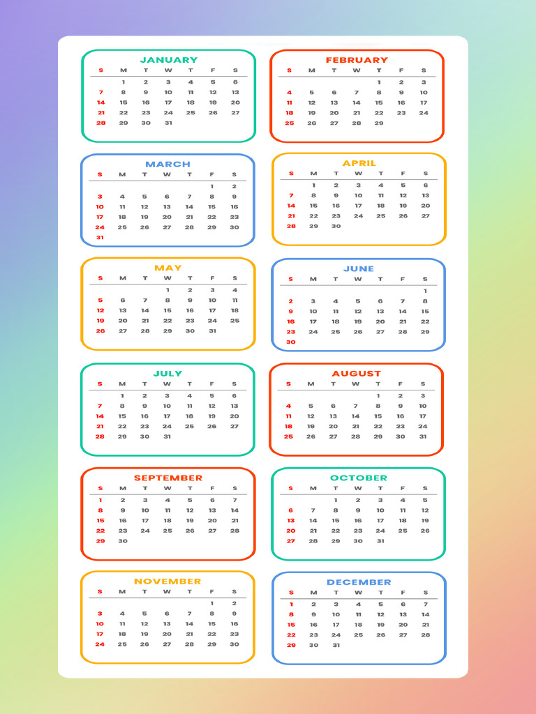 Virtual Calendar 2024 | PDF | Cooking, Food & Wine