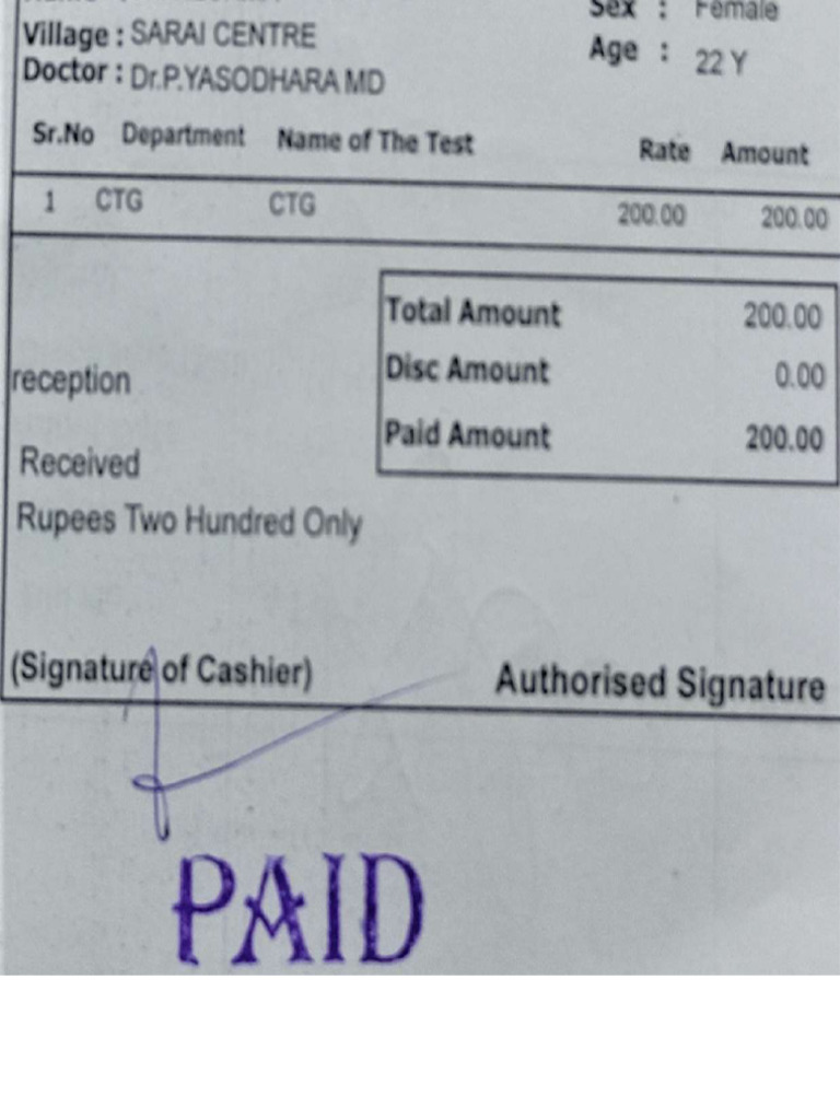 Bill Cum Receipt | PDF