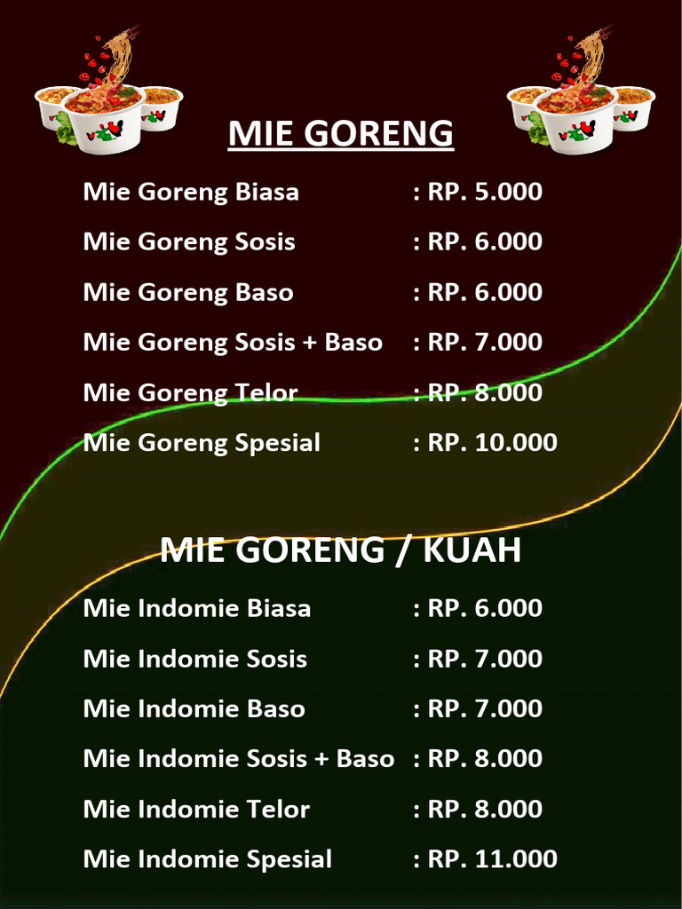 Mie Goreng | PDF