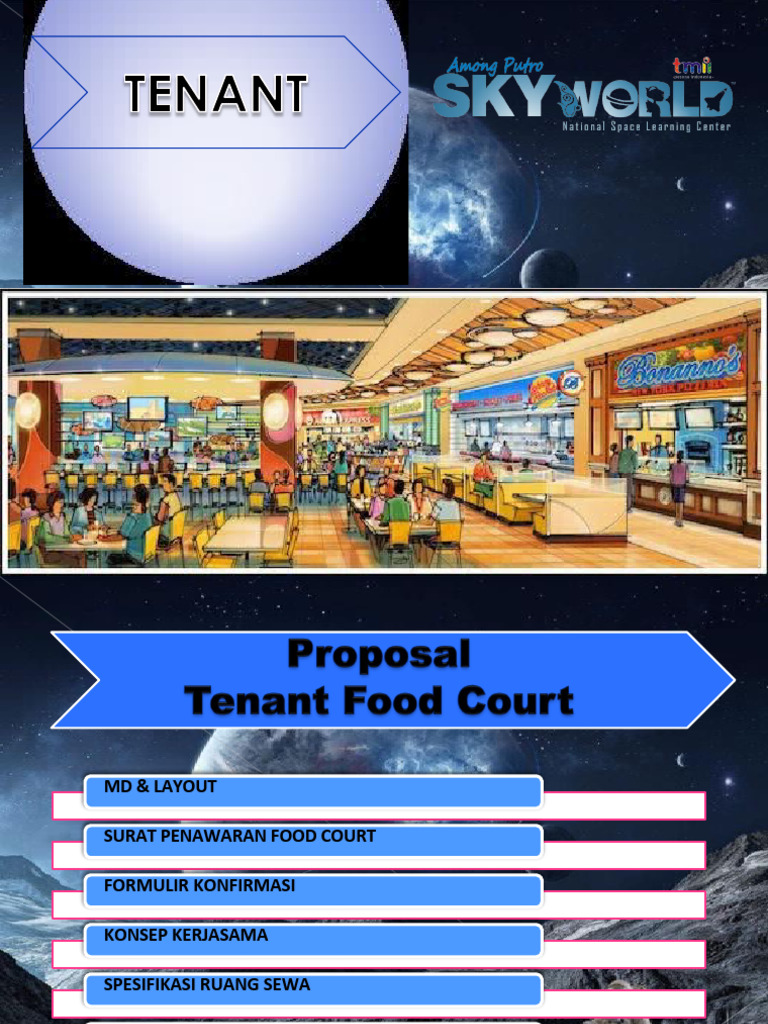 Penawaran Sewa Tenant Food Court | PDF