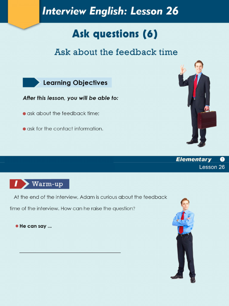 Lesson 26 Ask Questions | PDF
