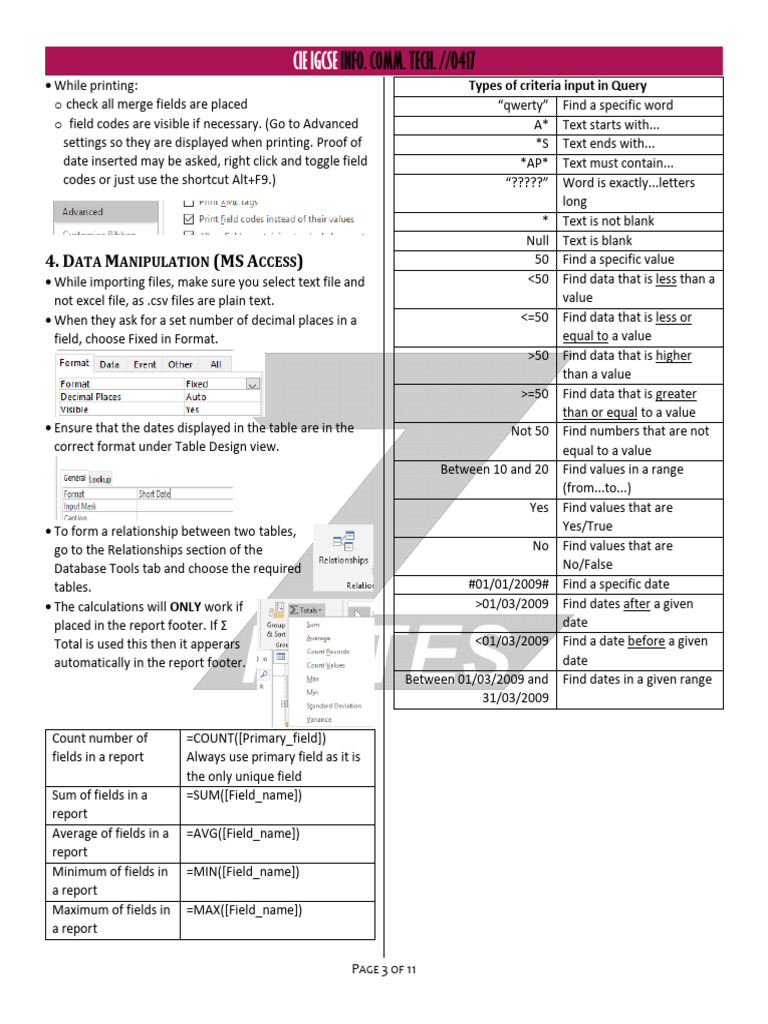 Cie Igcse Ict 0417 Practical v1 Znotes 1 | PDF | Html Element | Html