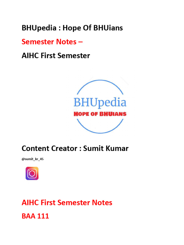 Aihc Baa-111 | PDF | Ashoka | Achaemenid Empire
