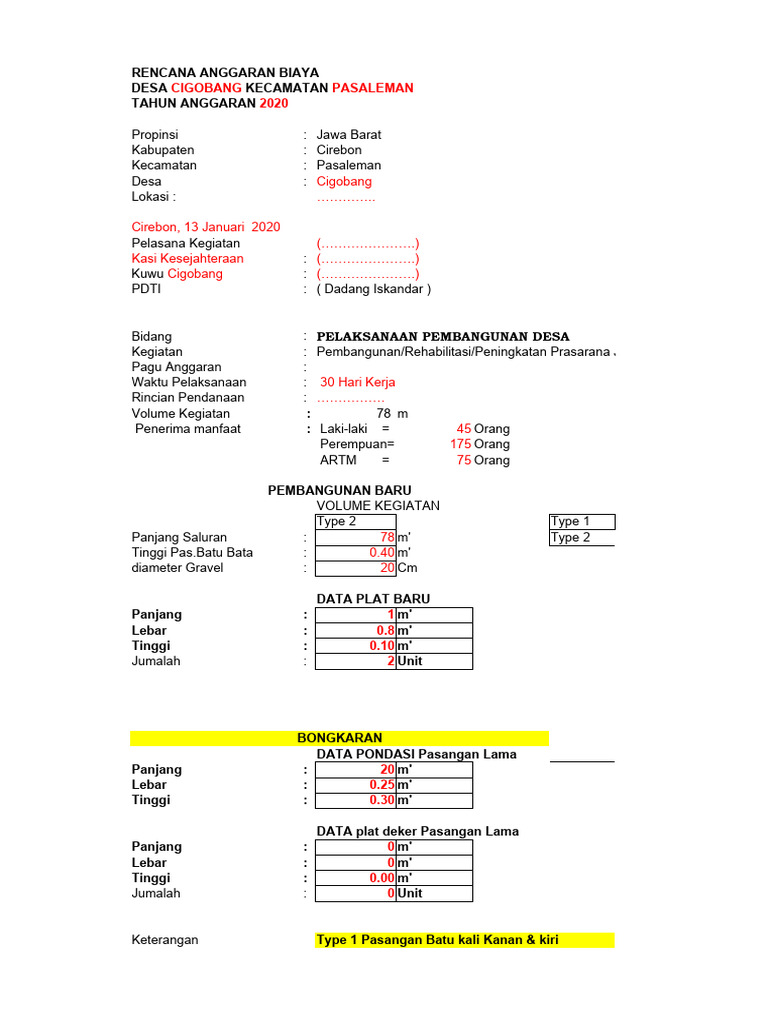 2.spal Gravel Dusun Ii Gang Pustu | PDF