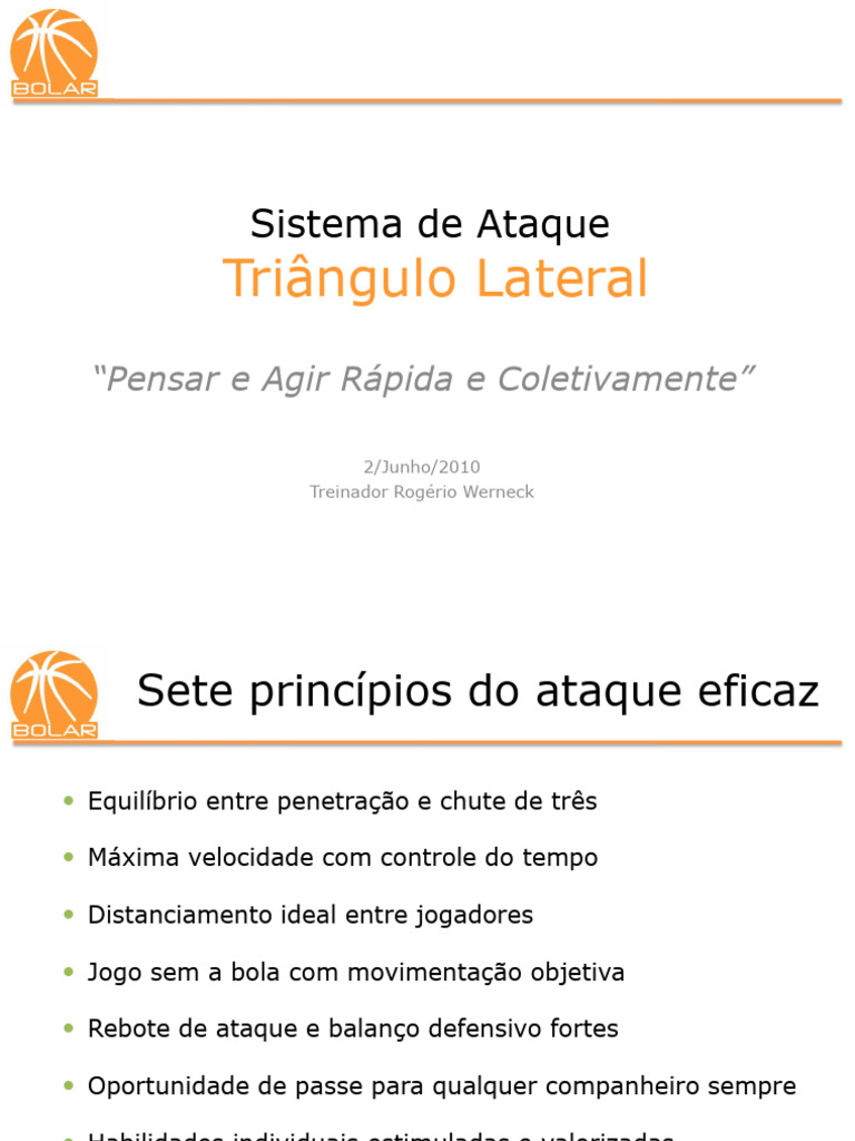 Clinica Basquete Ataque Triangulo Lateral | PDF