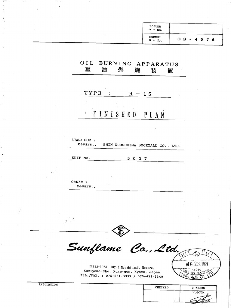 4m4 - Oil Burning Apparatus | PDF