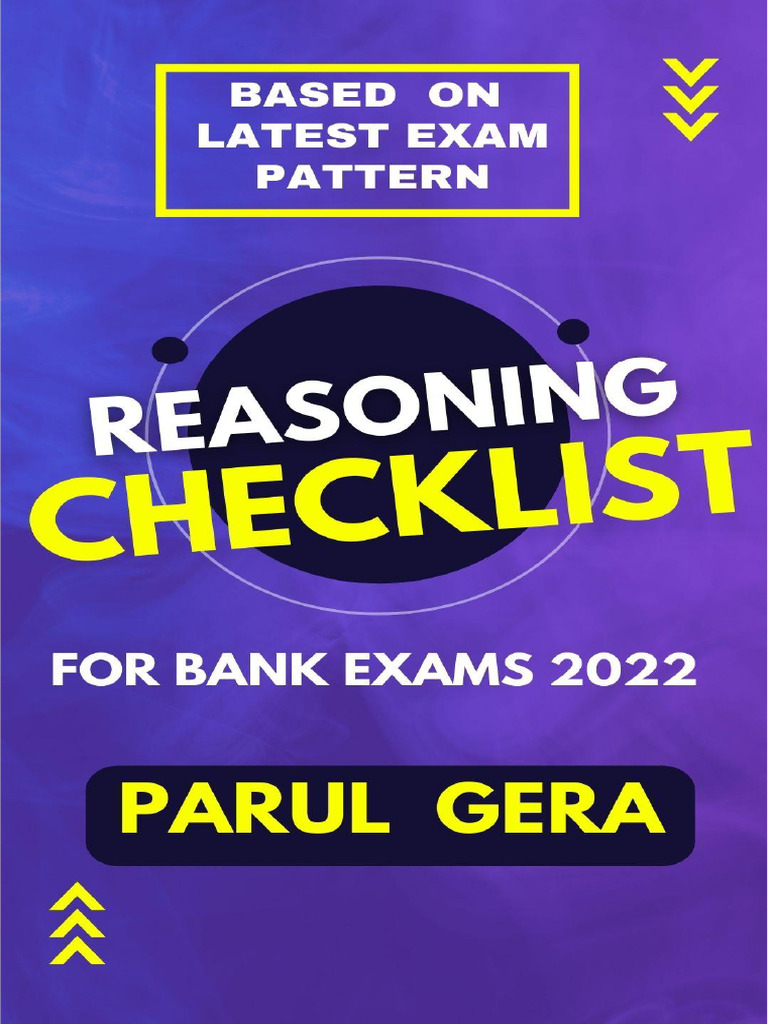 Reasoning Checklist PDF by Parul Gera | PDF