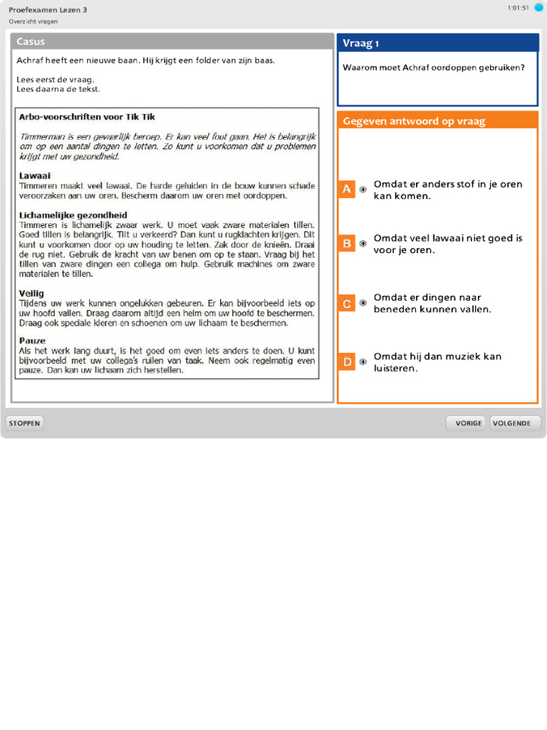 Proefexamen Lezen 1 Part 3a | PDF