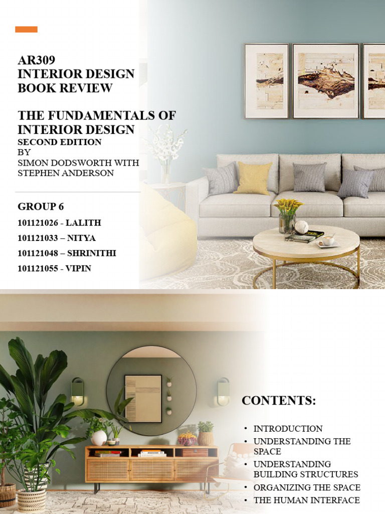 Presentation on the Fundamentals of Interior Design | PDF | Concrete ...