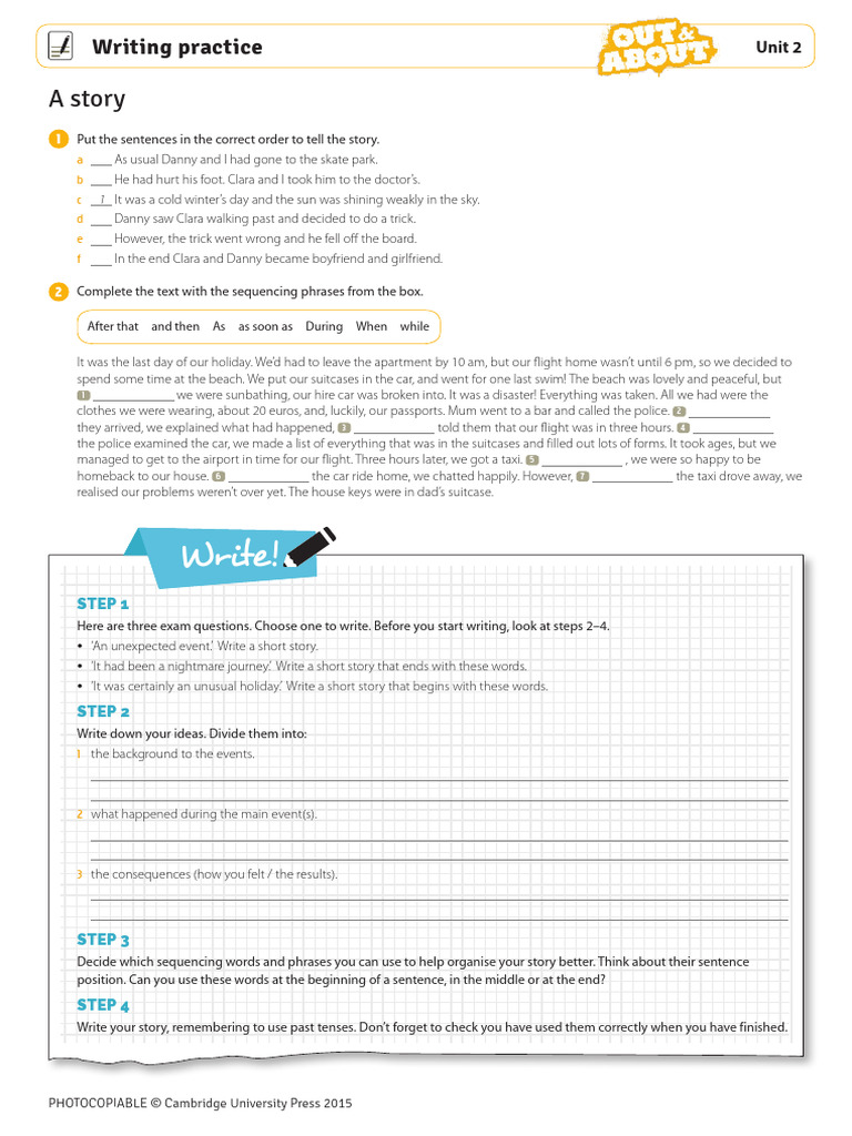 Unit 2 Writing Practice | PDF