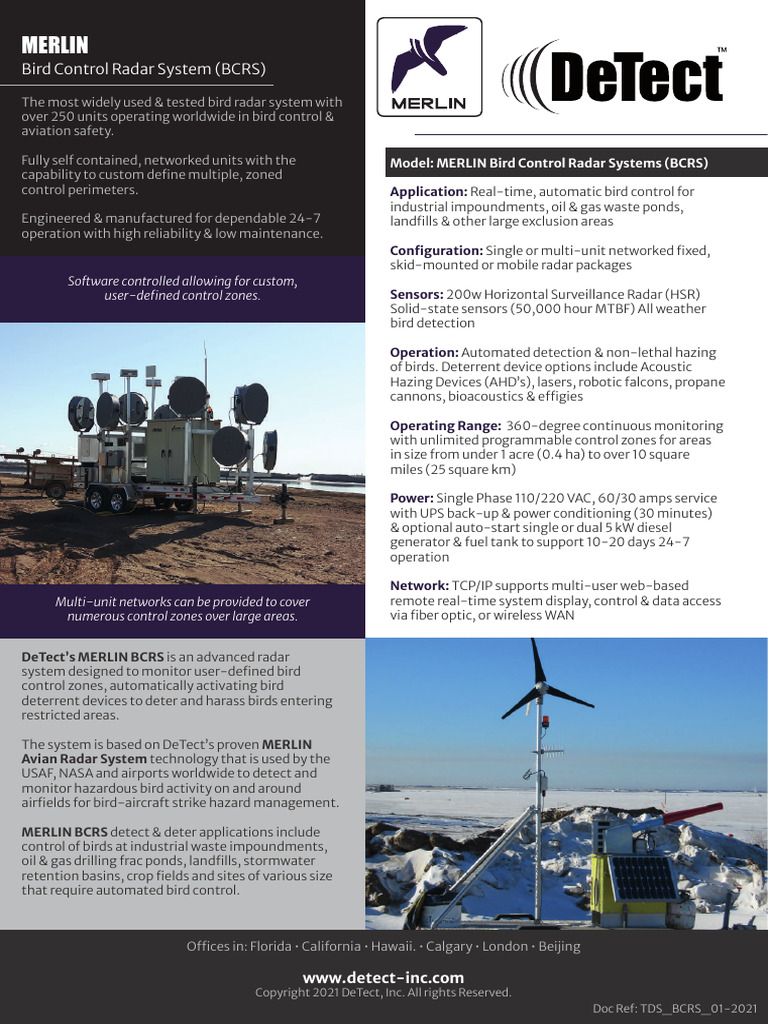 DeTect TDS BCRS 03 2021-WEB Compressed-1 | PDF | Radar | Computer Network