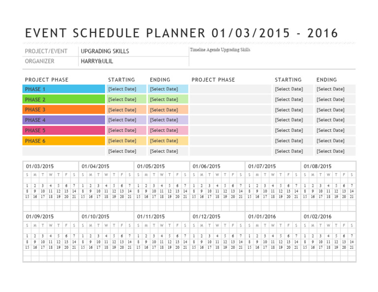 Upgrading Event Schedule Planner 2015 | PDF