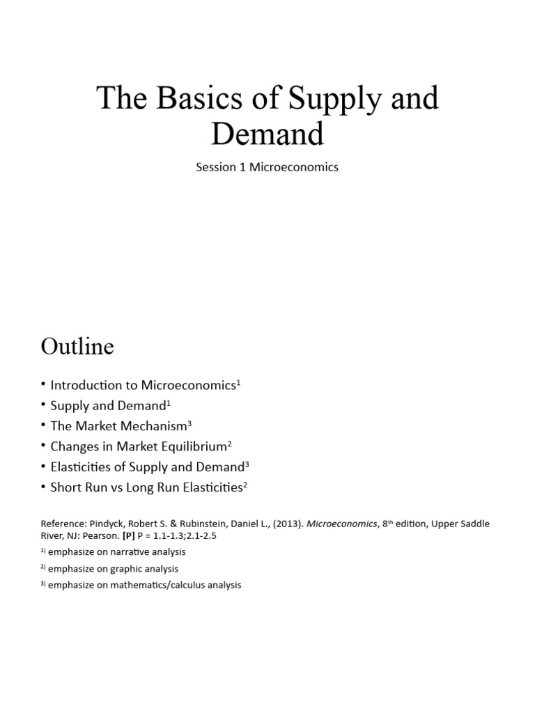 Sesi 1 Mikroekonomi | PDF | Demand | Elasticity (Economics)