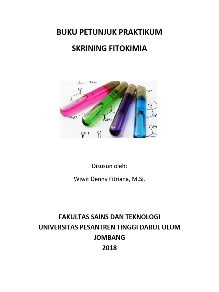 Panduan Praktikum Fitokimia | PDF | Kesehatan Holistik | Teknologi & Rekayasa