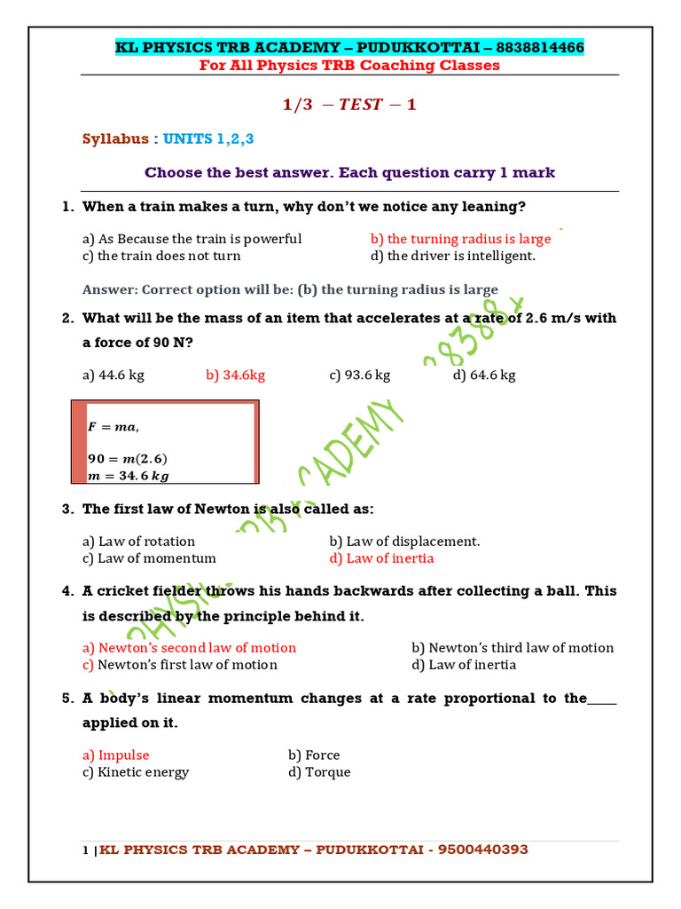 Units - 1,2,3 Key - 104348 | PDF | Nuclear Force | Atomic Nucleus