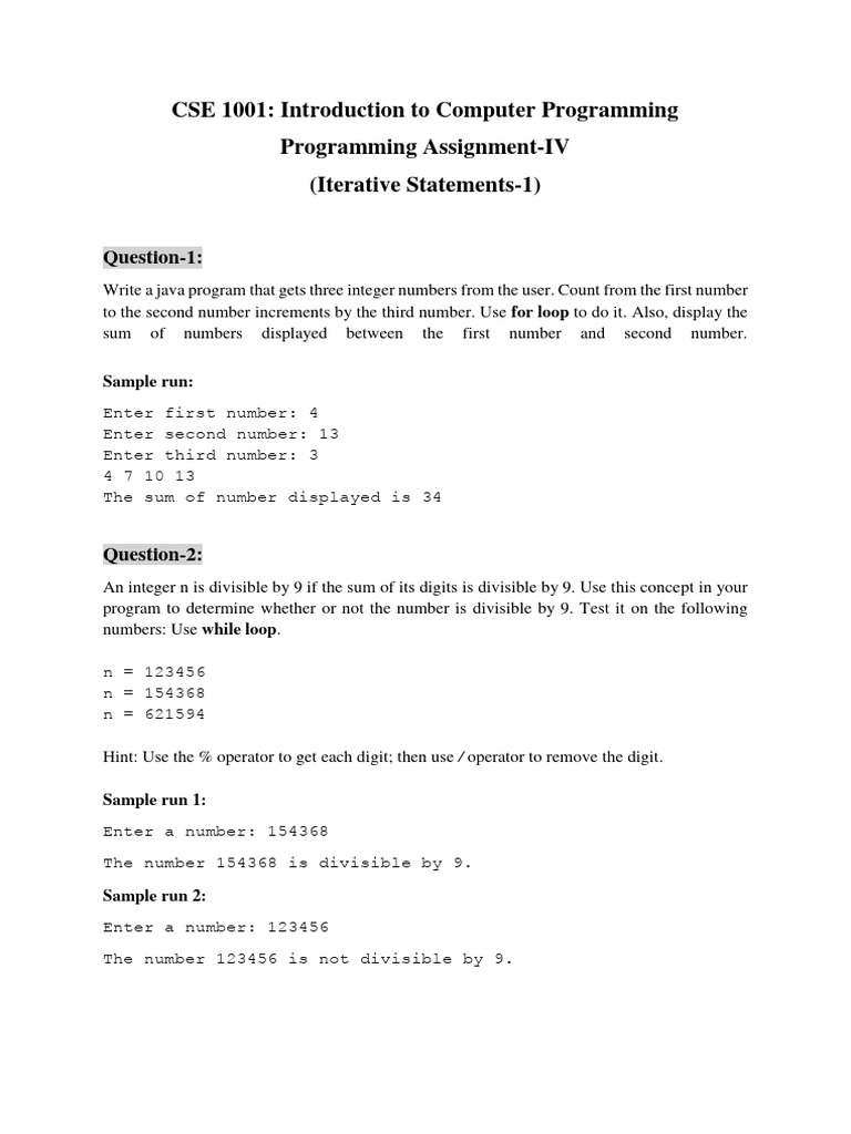 Lab Assignment 4 (1) | PDF | Numbers | Mathematics