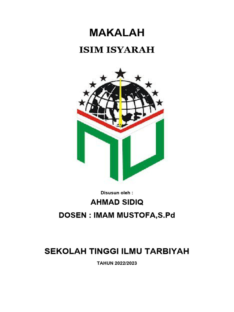 Pengertian dan Macam Isim Isyarah | PDF | Agama & Spiritualitas