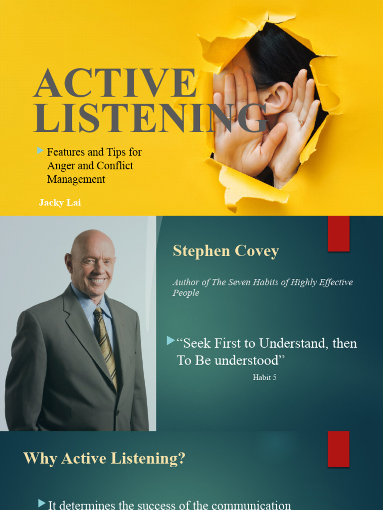 Active Listening - AM - JTKL | PDF | Communication | Cognitive Science