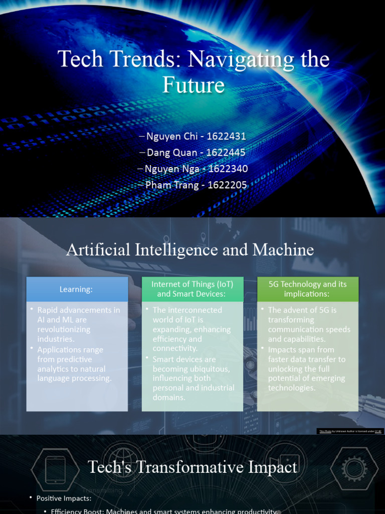 Presentation Tech Trends Navigating The Future IS3310 | PDF | Internet Of Things | Computing