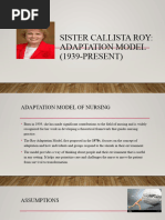 Sister Callista Roy | PDF | Nursing | Health Care