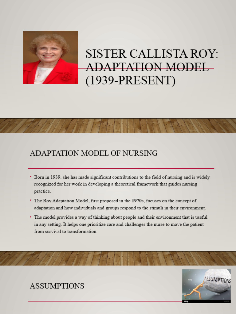 Sister Callista Roy Adaptation Model 2 | Download Free PDF | Nursing ...