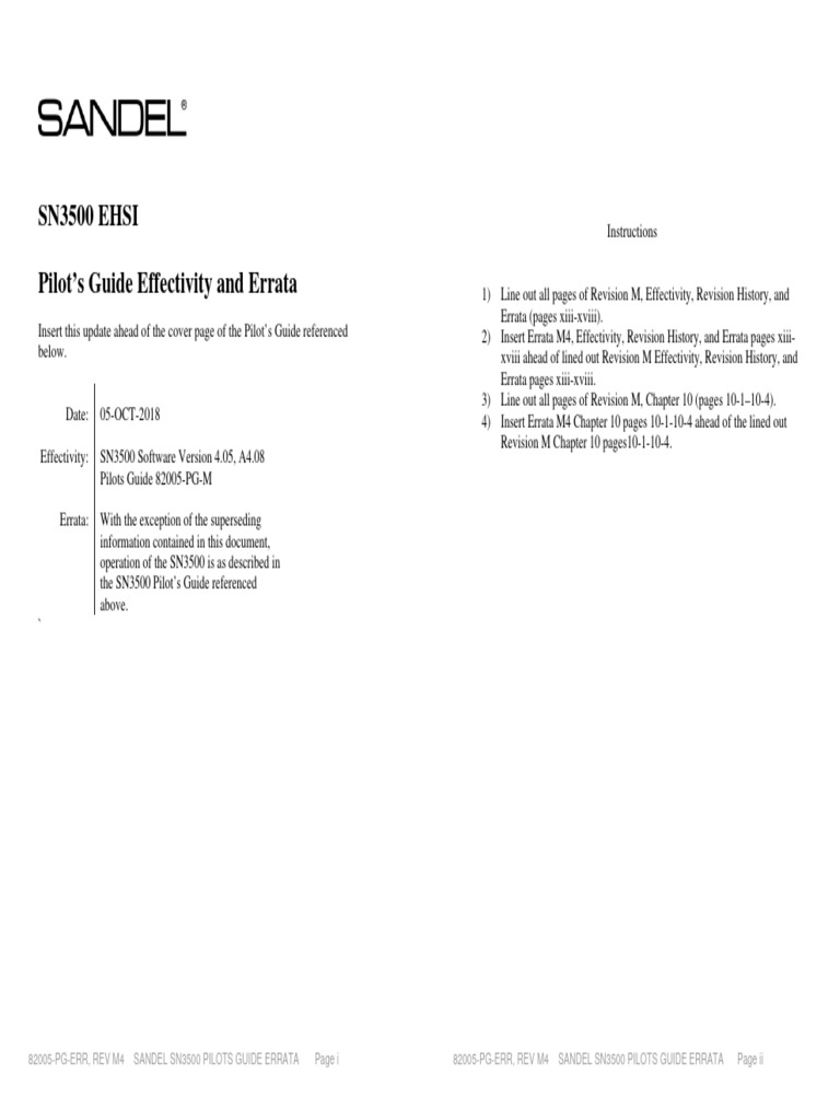 SN3500 HSI Pilot Guide | PDF | Instrument Flight Rules | Aircraft