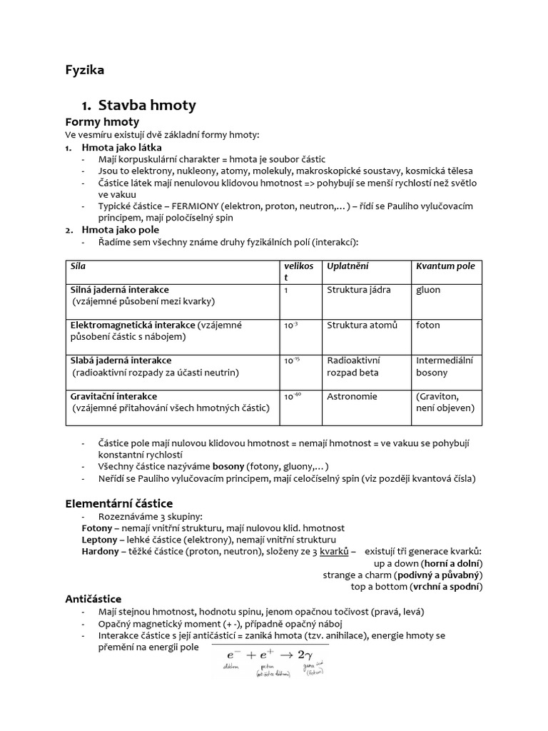 Medicínská Fyzika Zkousky | PDF